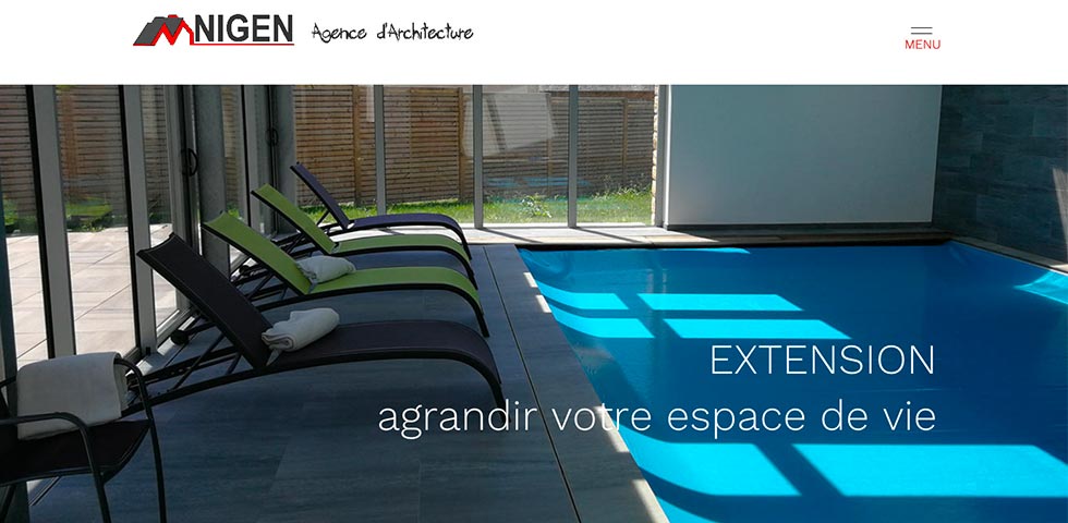 Projet refonte de site web Architecture Nigen